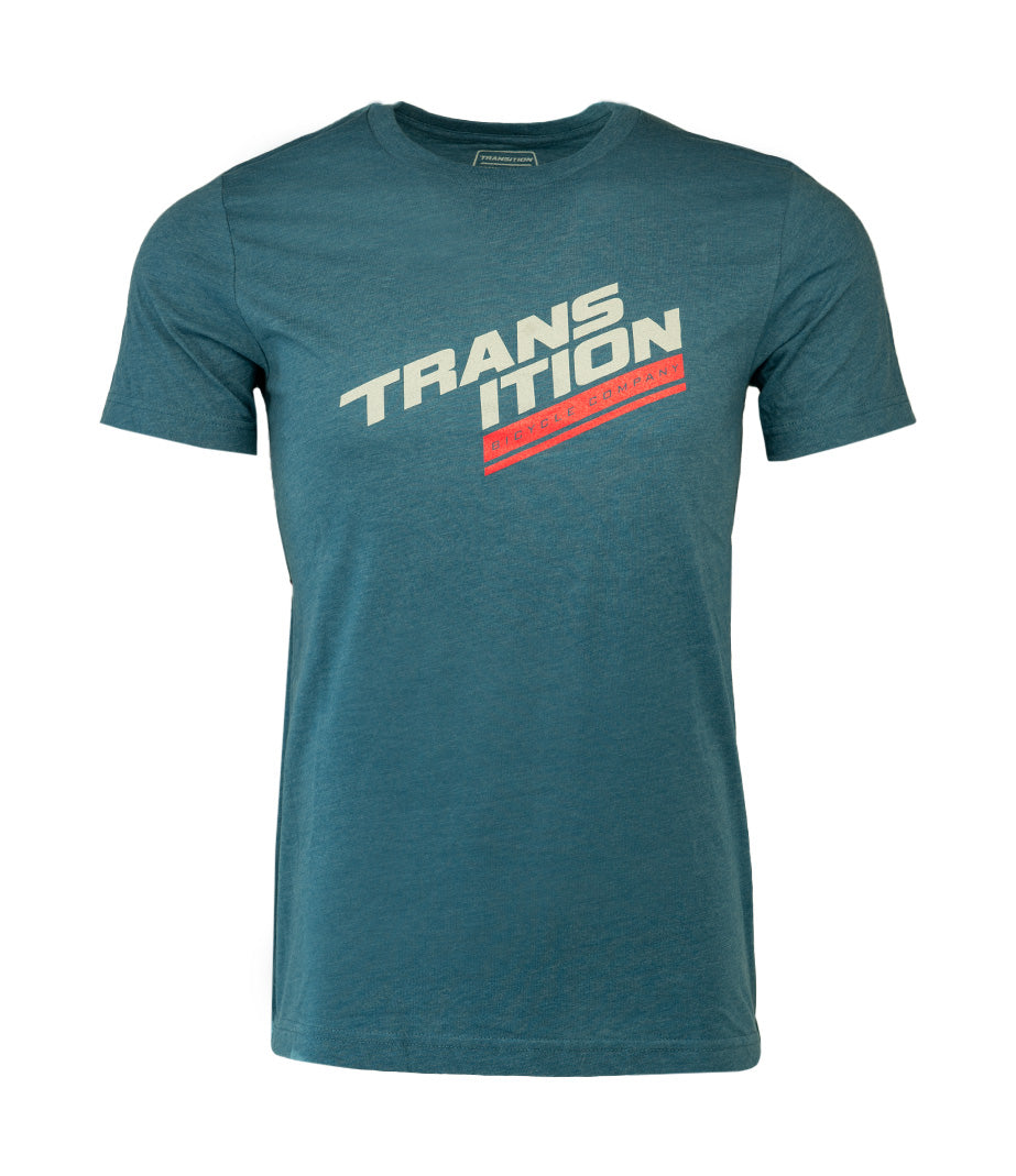 Transition TBC T-Shirt Stack Logo Teal — Shut Up & Ride